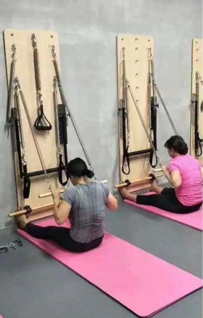 Pilates wall springboard, Sports Equipment, Exercise & Fitness, Toning ...
