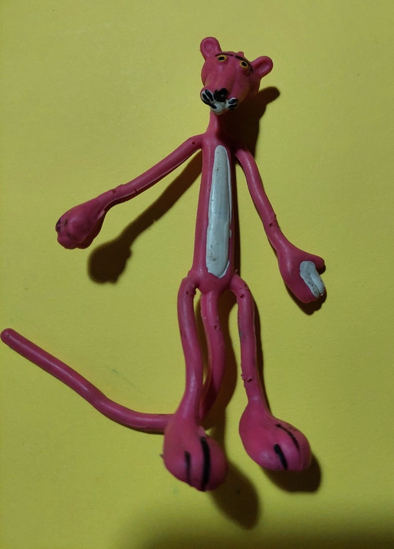 PInk Panther bendy toy, Hobbies & Toys, Toys & Games on Carousell