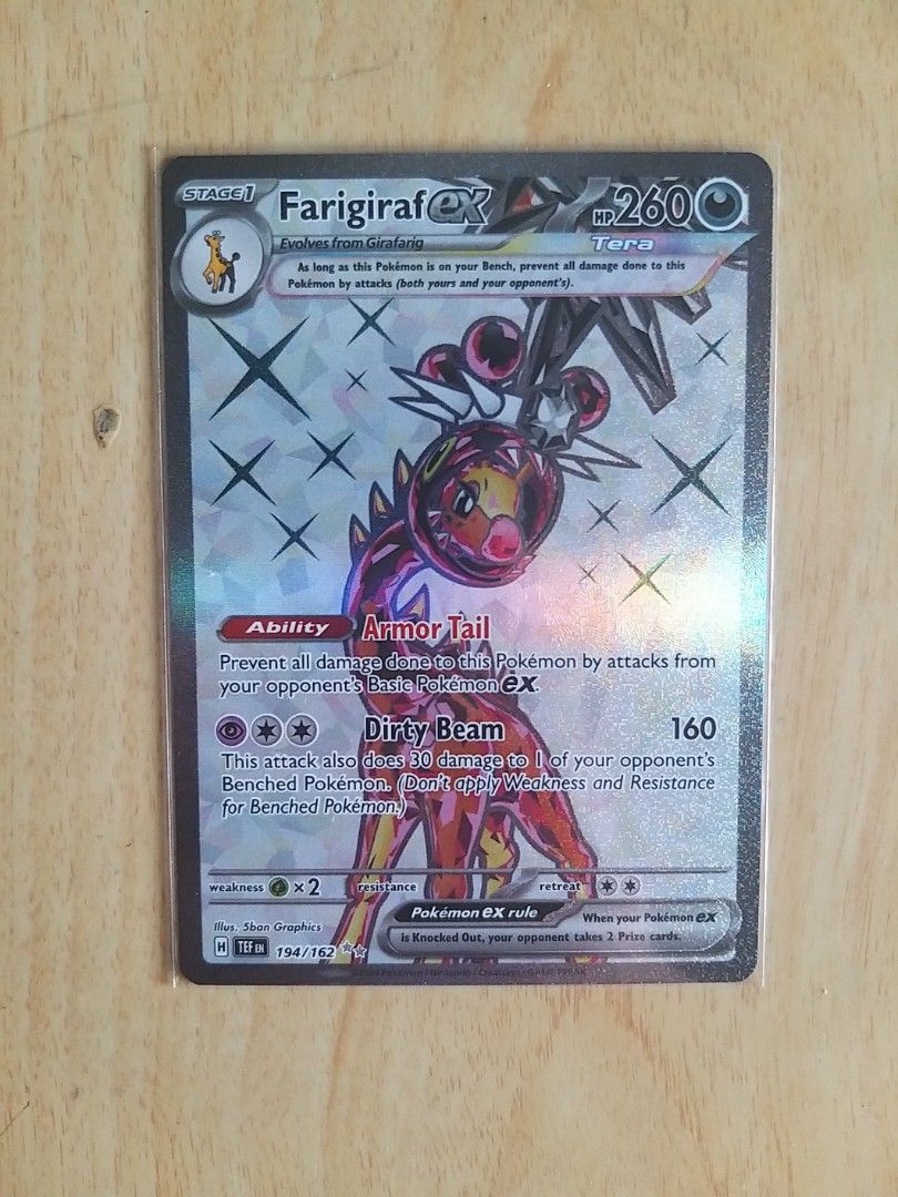 Pokemon Card English Temporal Forces Farigiraf ex Shiny Full Art ...