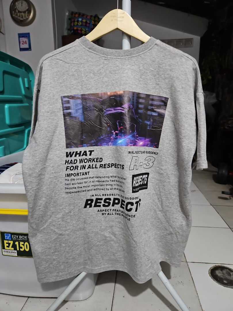 Reverse Backprint original kaos oversize boxy baju size XXL, Fesyen ...