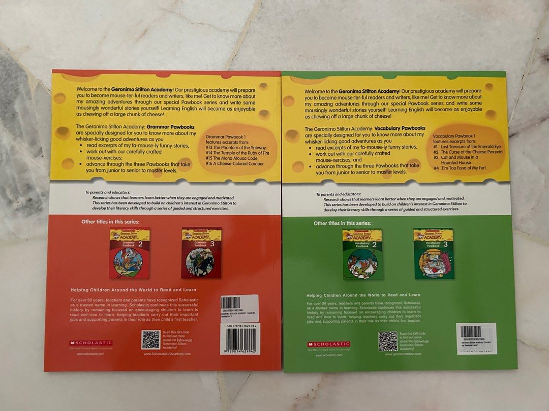 Scholastic Geronimo Stilton activity books - Level 1, Hobbies & Toys ...
