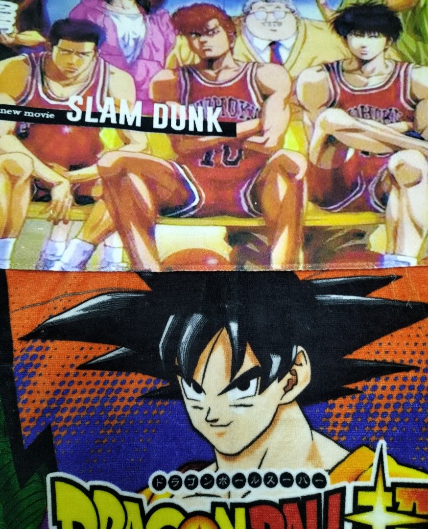 Slam dunk+ dragon ball towel face, Men's Fashion, Watches & Accessories ...