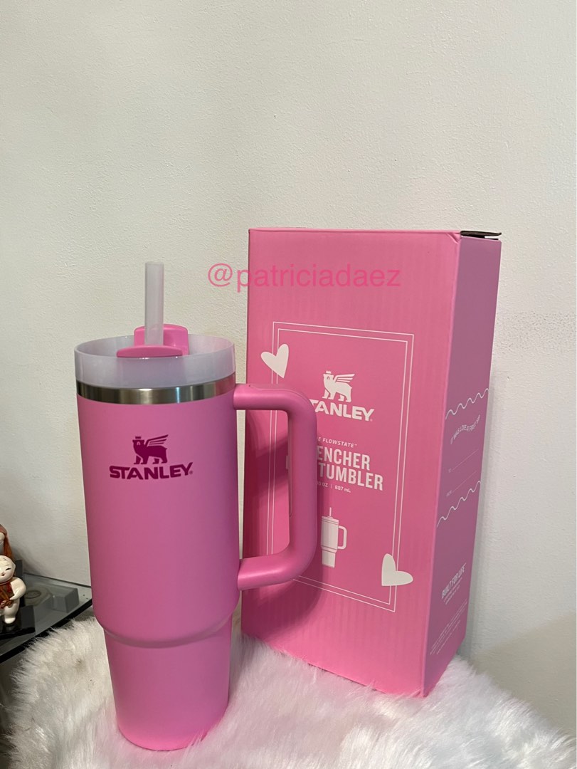 Stanley Quencher Tumbler Peony 30oz (Limited Edition), Furniture & Home ...