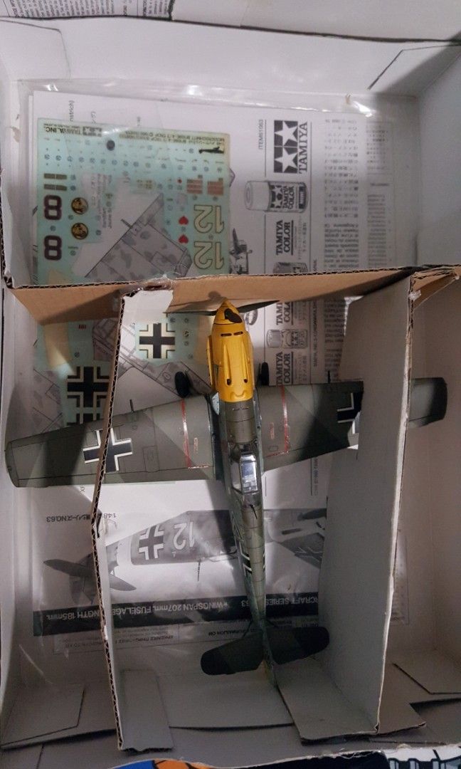 Tamiya 1/48 Messerschmitt BF109 E-4/7 Trop Model kit Plane custom ...