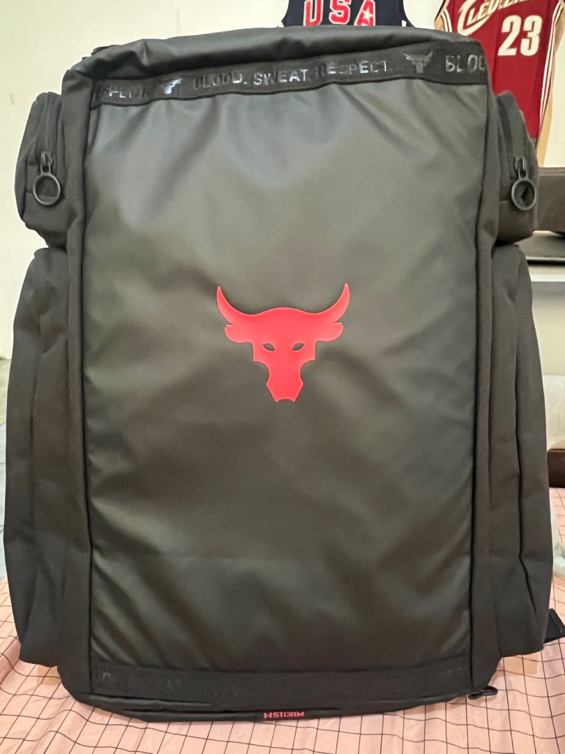 Under Armour Project Rock Duffle Backpack, Men's Fashion, Bags ...