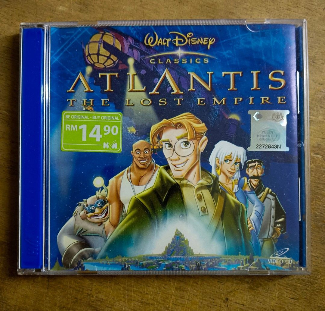 VCD Cartoon Atlantis The Lost Empire (2 CD), Hobbies & Toys, Music ...
