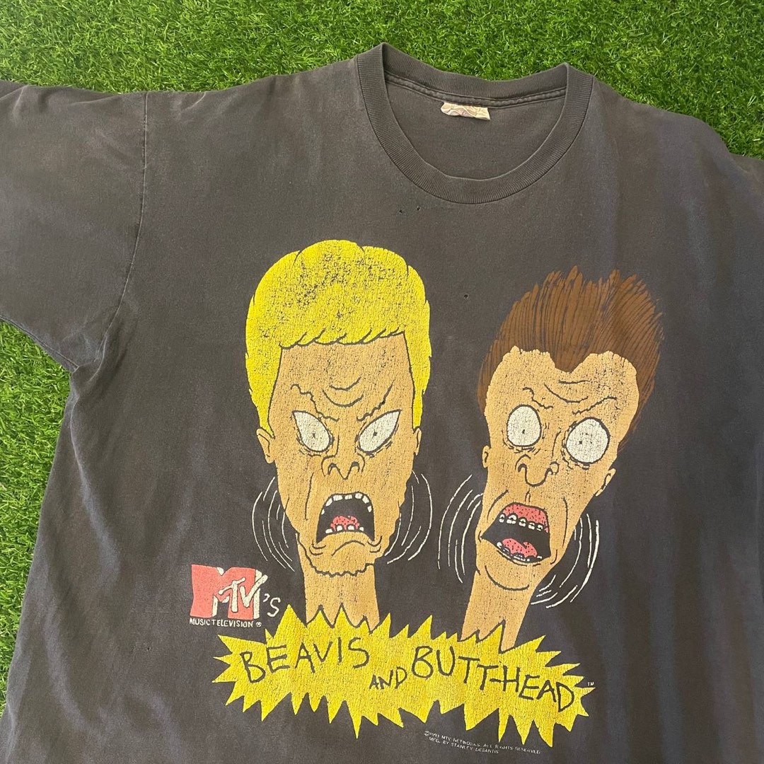 Vintage 1993 MTV Beavis and Butthead Shirt, Men's Fashion, Tops & Sets ...