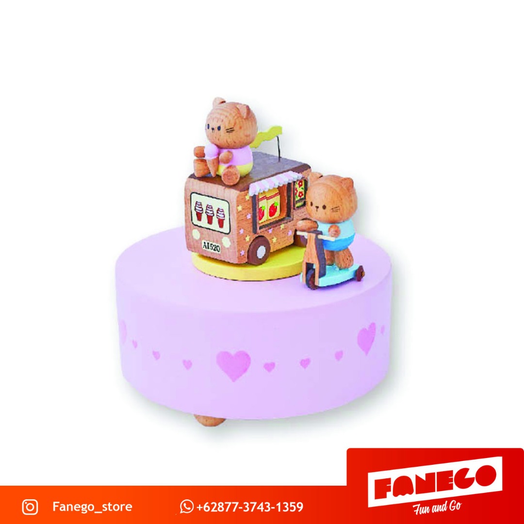 Wooden Music Box Ice Cream Truck, Toys & Collectibles, Mainan di Carousell