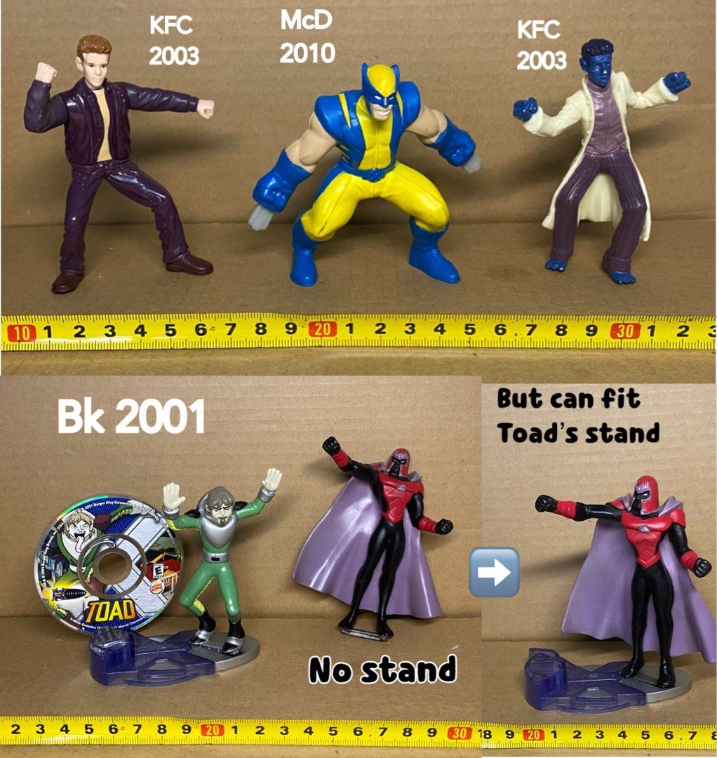 X-men - assorted fast food figures cyclops Wolverine Jubilee Storm ...
