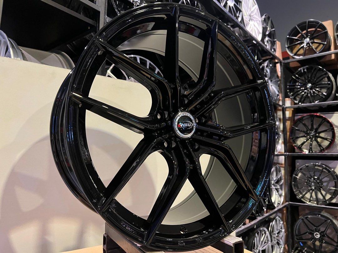 20”5/114.3 HRE FF21 Flow forming Glossy Black Design Rim 5x114.3 , Car ...
