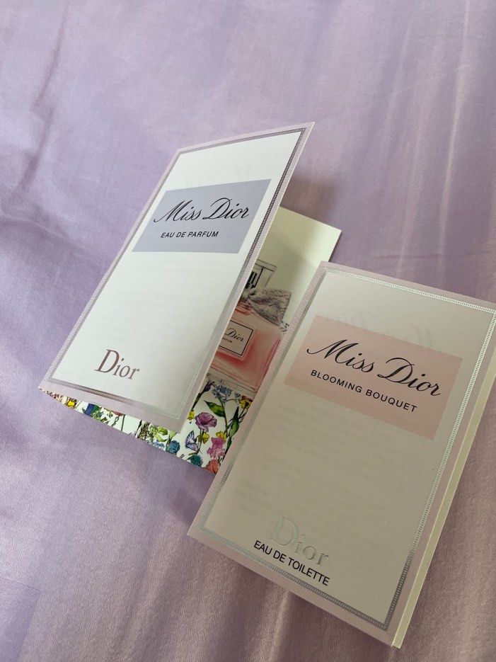 2 pcs Miss Dior Sample Perfumes, Beauty & Personal Care, Fragrance ...