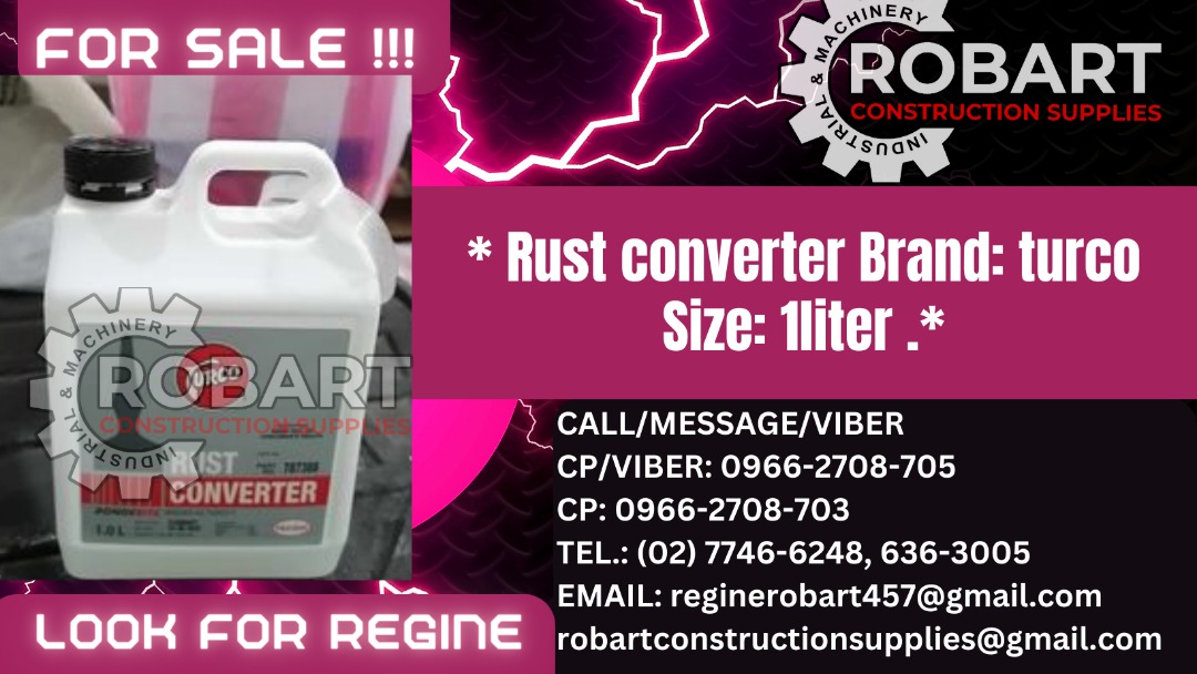 * Rust converter Brand: turco Size: 1liter .*, Commercial & Industrial ...
