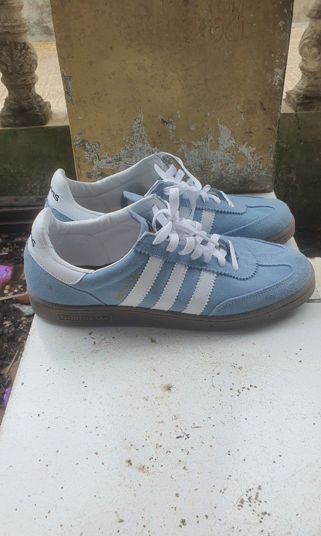 Adidas Spezial Blue Ice, Fesyen Pria, Sepatu , Sneakers di Carousell