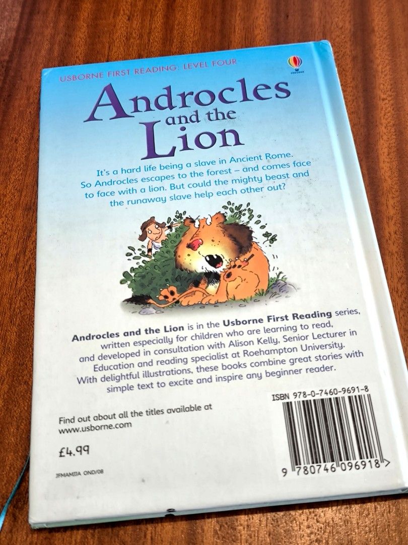 Androcles And the Lion Usborne Children Book Illustration, Hobbies ...