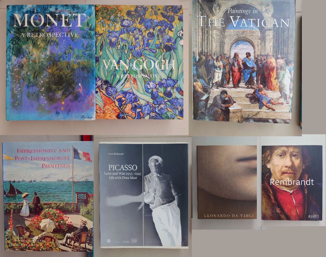 Art Books - Monet, Van Gogh, Picasso, Leonardo da Vinci, Rembrandt ...