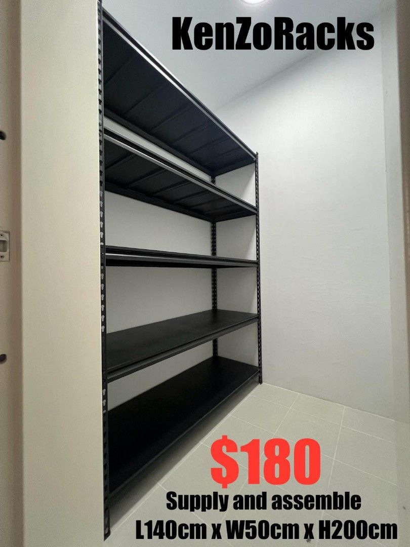 Authentic Boltless rack / HDB storeroom rack / storage rack / shelving ...