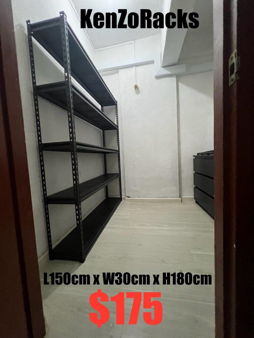 Authentic Boltless rack / HDB storeroom rack / storage rack / shelving ...