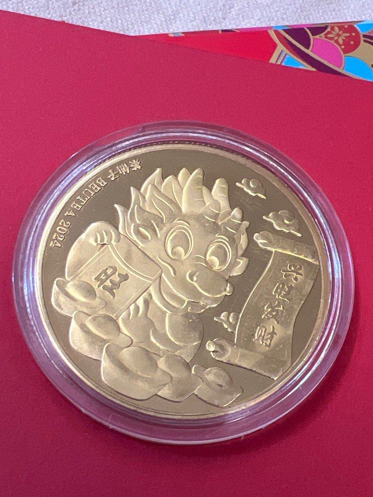 Brand New Dragon Good Luck Huat Gold Coin - Beautea, Everything Else on ...