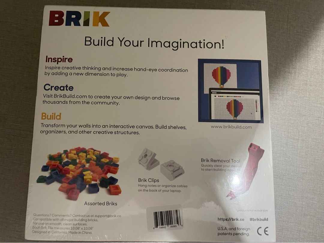 BRIK wall tiles LEGO 牆, 興趣及遊戲, 玩具 & 遊戲類 - Carousell