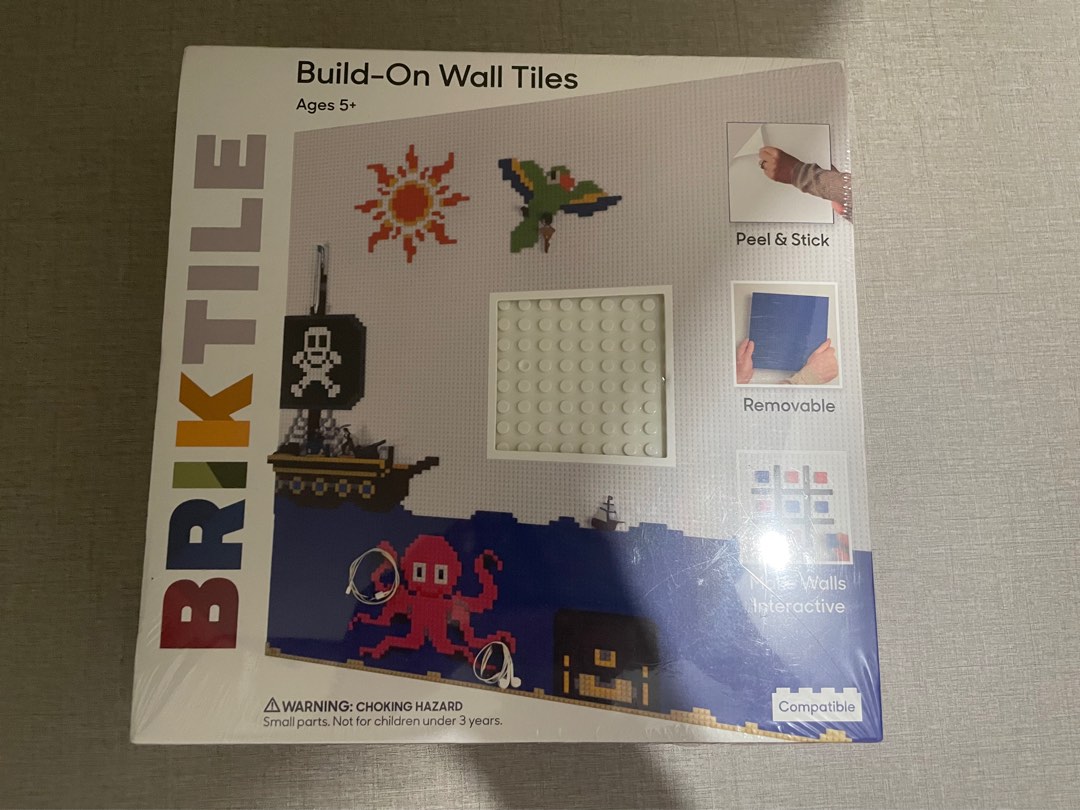 BRIK wall tiles LEGO 牆, 興趣及遊戲, 玩具 & 遊戲類 - Carousell