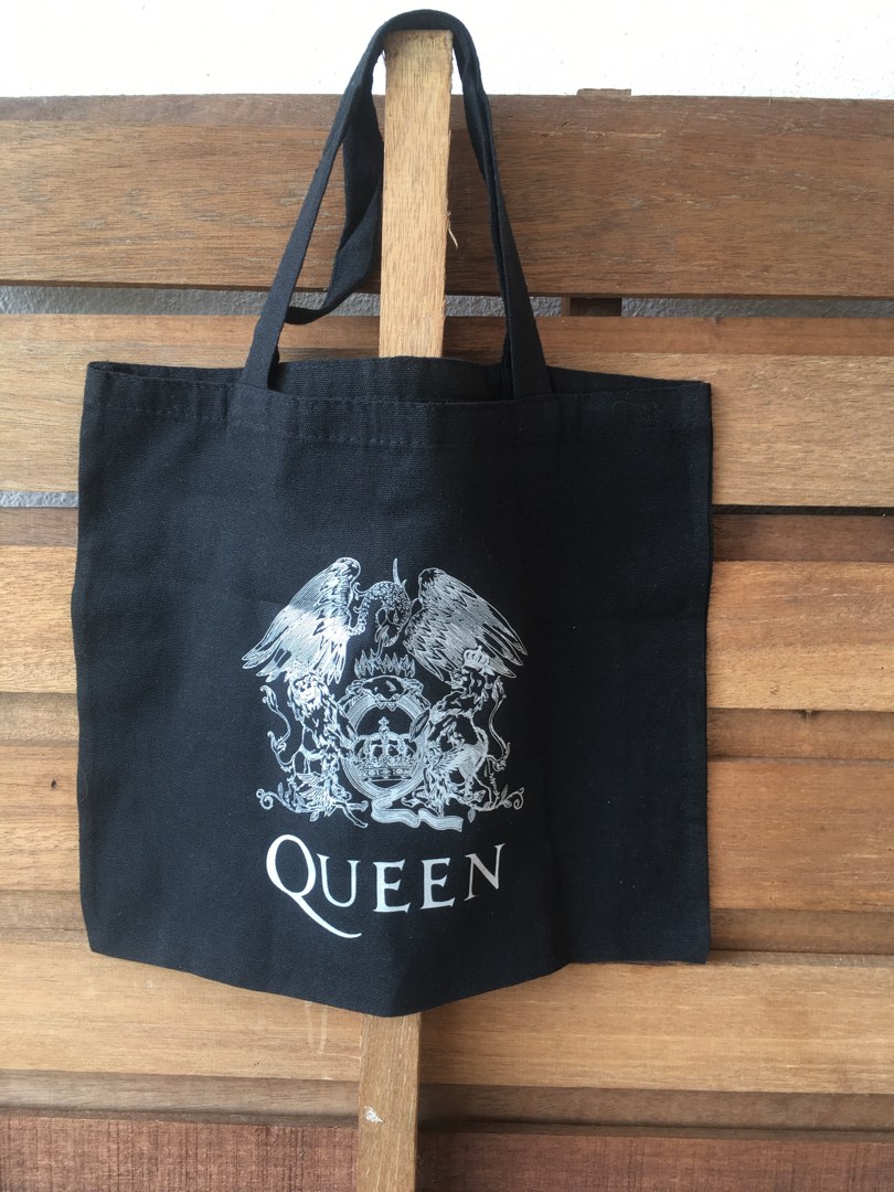 British Rock Band Queen Logo & Lauden Chocolate tote bag, Men's Fashion ...