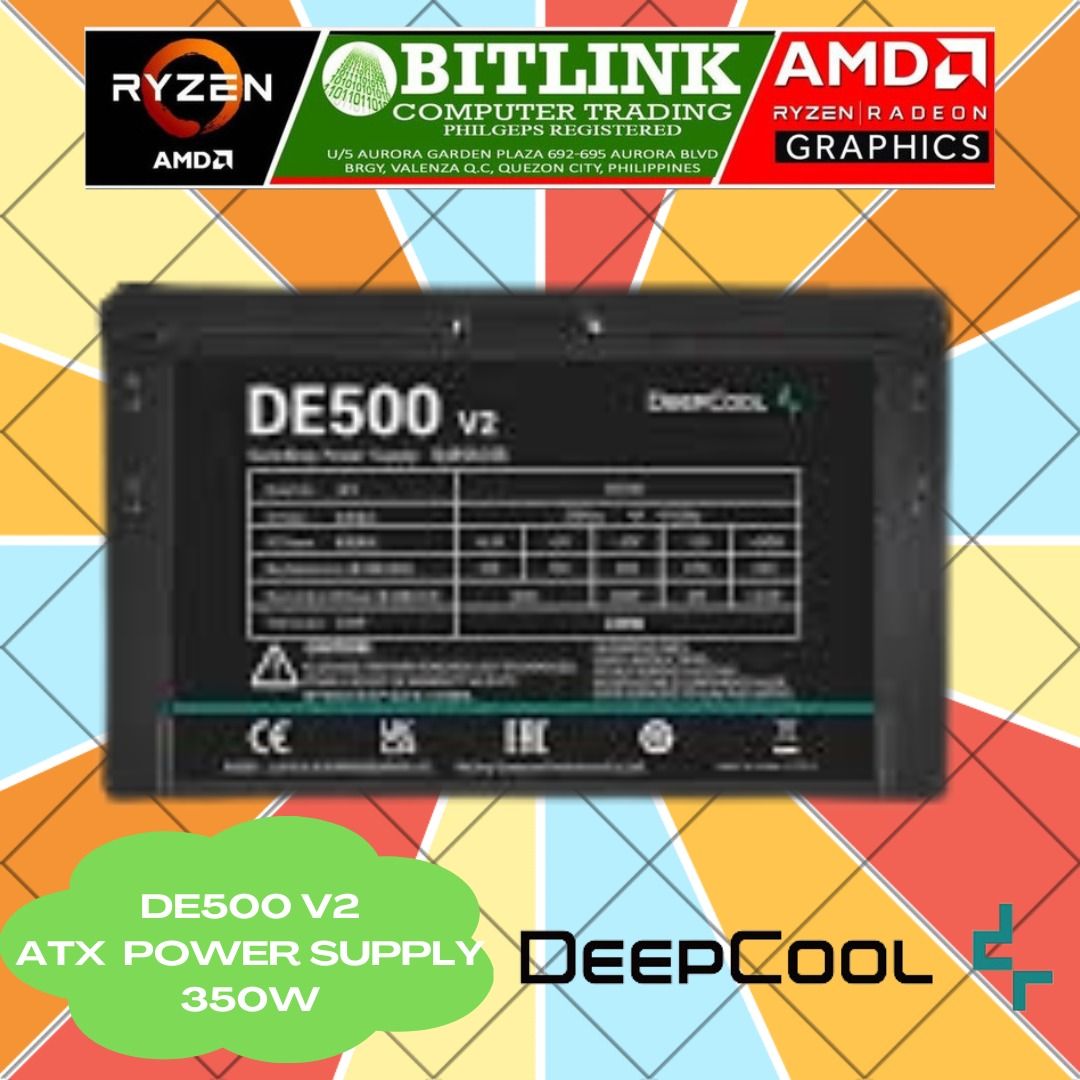 DEEPCOOL DE500 V2 ATX POWERSUPPLY, Computers & Tech, Desktops on Carousell