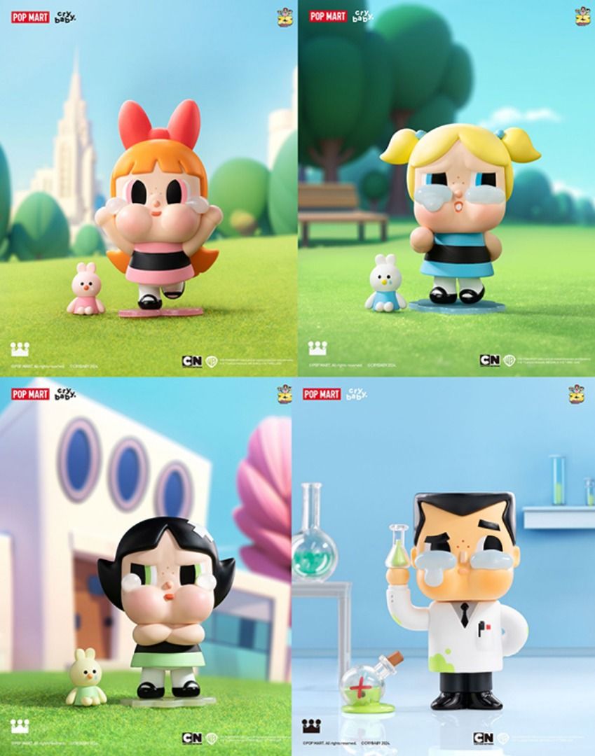 [Free Delivery] POP MART: CRYBABY x Powerpuff Girls Series - Blind Box ...