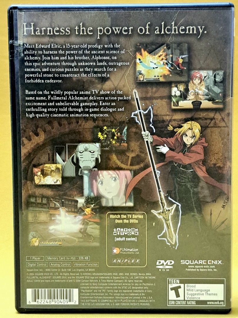 🔥FULLMETAL ALCHEMIST AND THE BROKEN ANGEL🔥 PS2, Video Gaming, Video ...