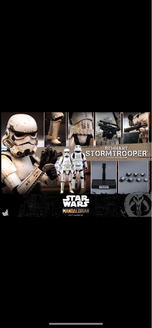 二手玩過一次hottoys tms011 Remnant Stormtrooper Star Wars the mandalorian 白兵 ...