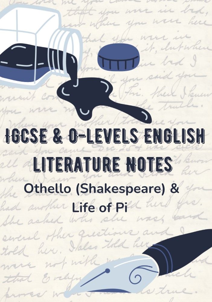 IGCSE & O-level English literature notes (Hard copy and soft copy ...