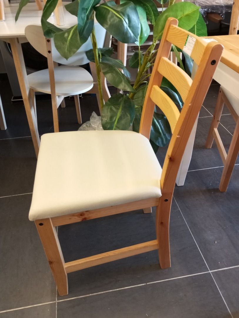 IKEA LERHAMN table & chair | Meja dan Kerusi IKEA LERHAMN, Furniture ...