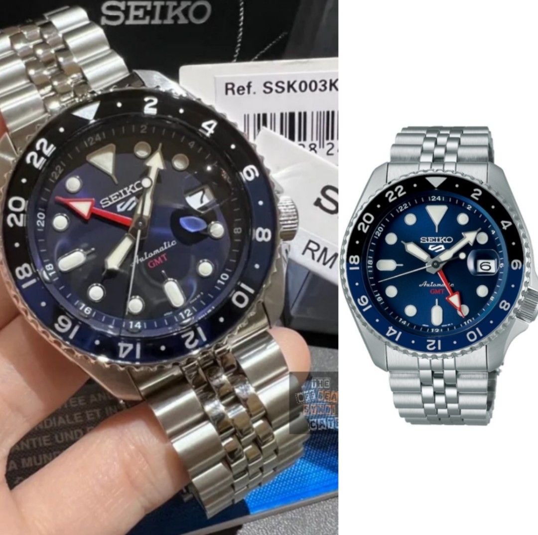 International warranty | 100% Original Seiko 5 Sports 'Blueberry' GMT ...