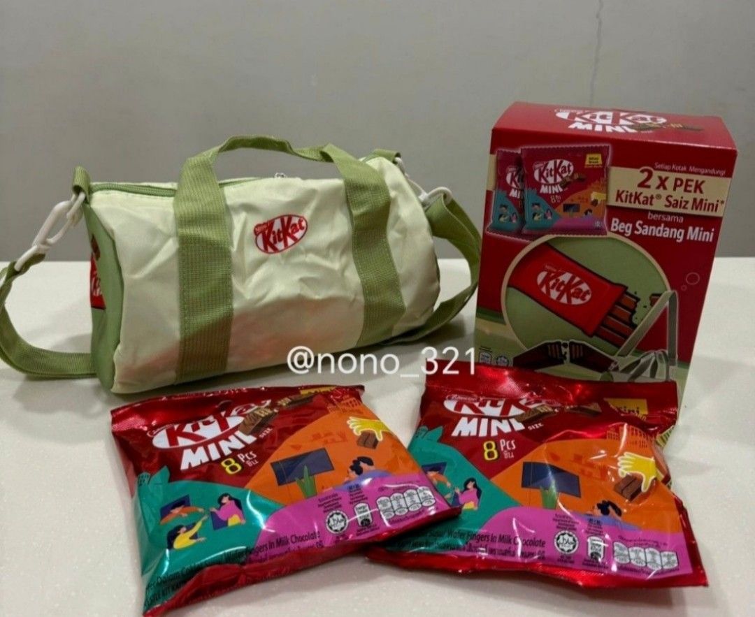 Kit Kat with Slide Bag, Food & Drinks, Packaged & Instant Food on Carousell