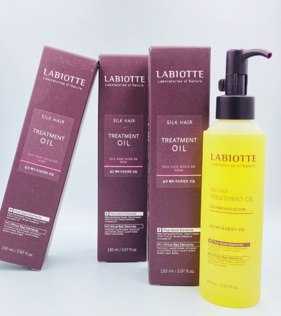 【LABIOTTE】免沖洗 蠶絲蛋白護髮精油 150ml, 香水、美妝、保養, 美髮清潔與護理在旋轉拍賣