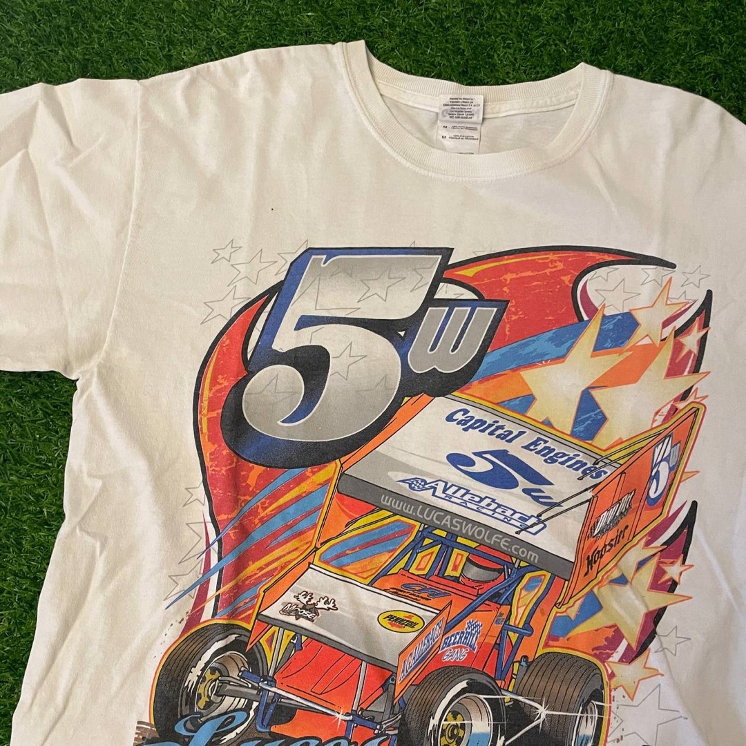 Lucas Wolfe Racing 5W Car Tee, Men's Fashion, Tops & Sets, Tshirts ...