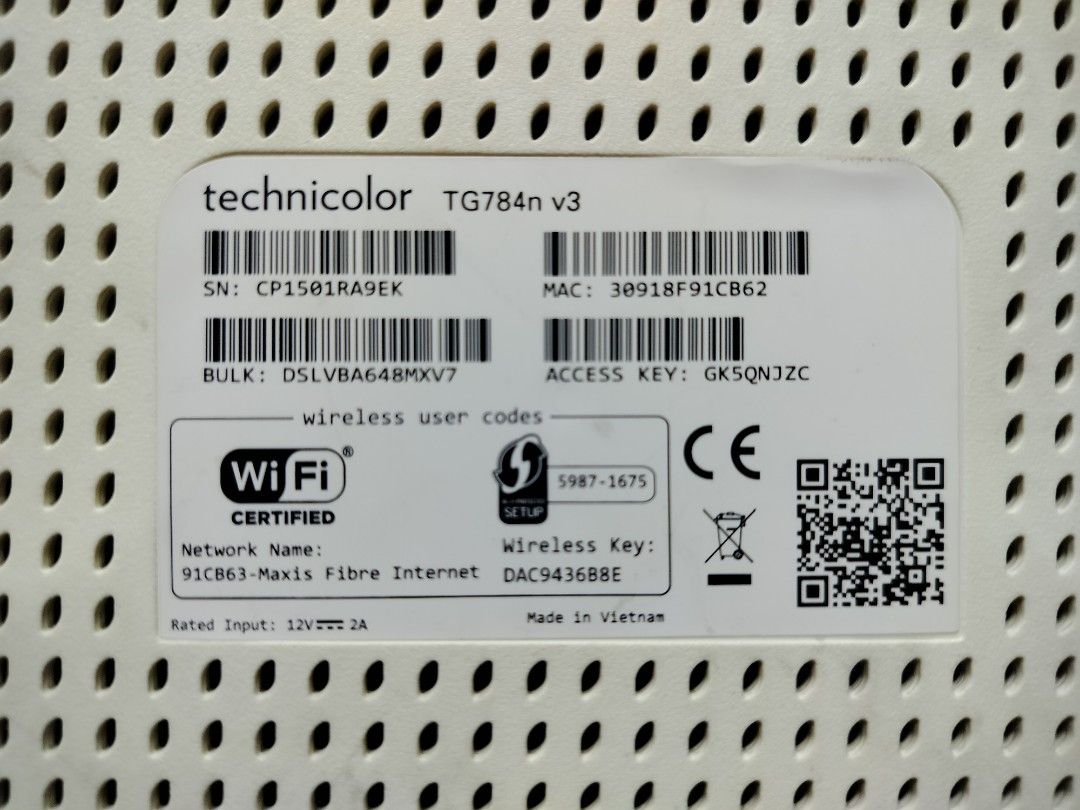 MAXIS Fibre Internet Router, Computers & Tech, Parts & Accessories ...