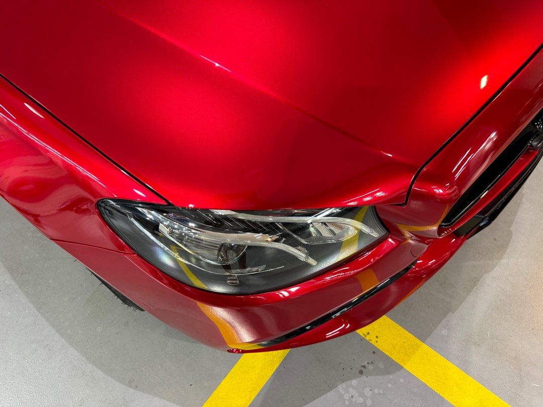 Mercedes Benz E Class E250 E200 Full HD Premium Car Wrap | Candy Red, Car Accessories, Car ...