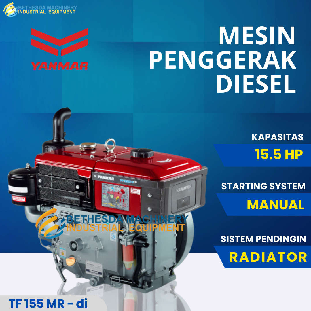 Mesin / Diesel Penggerak TF 155 R-di YANMAR 15.5HP / 15.5 PK Radiator, Motor di Carousell