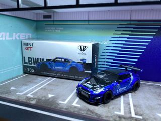 Mini GT LBWK LB Works Nissan R35 GTR Livery 2.0 Blue #135, Hobbies ...