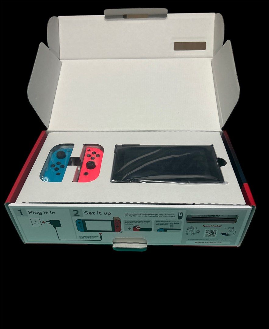 Nintendo Console Switch Red/Blue, Video Gaming, Video Game Consoles ...
