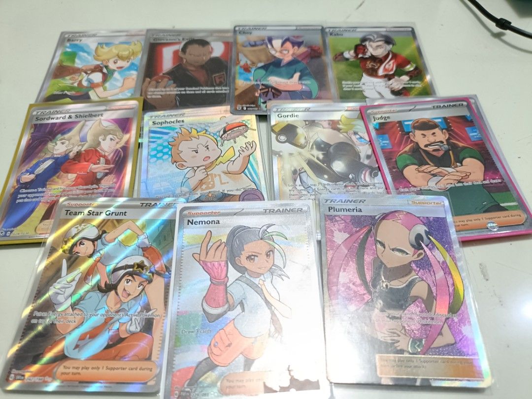Pokemon Trainer Full Art Cards, Hobbies & Toys, Toys & Games on Carousell