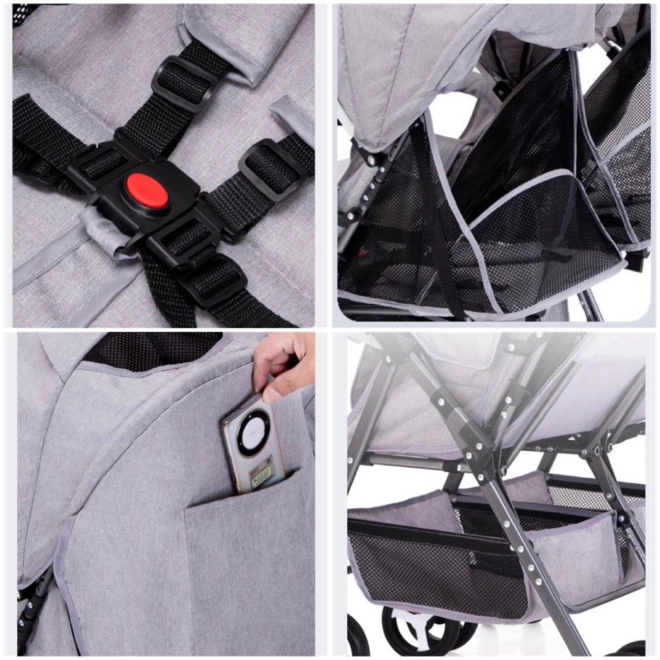 Ready Stock Reversible Double Twin Stroller, Babies & Kids, Going Out ...
