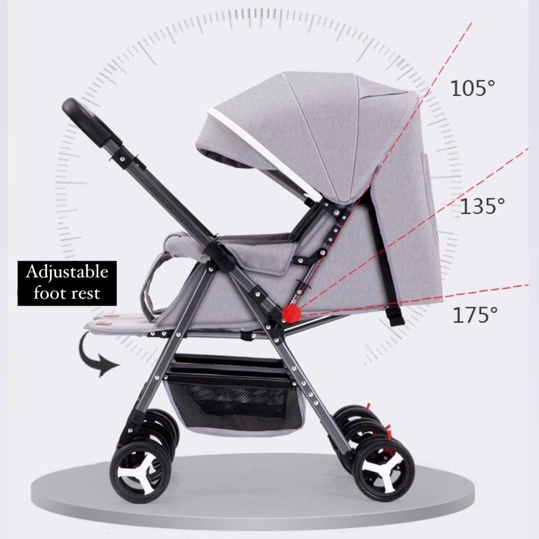 Ready Stock Reversible Double Twin Stroller, Babies & Kids, Going Out ...