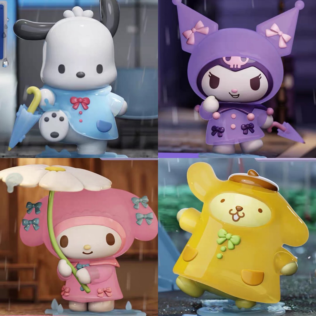 SANRIO CHARACTERS it’s raining day SERIES 下雨天系列摆件 / FULL SET / SINGLE ...
