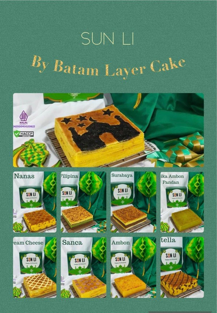 (Hari Raya 2025 Order) Sun Li by Batam Layer Cake Kueh Lapis / BCL kueh ...