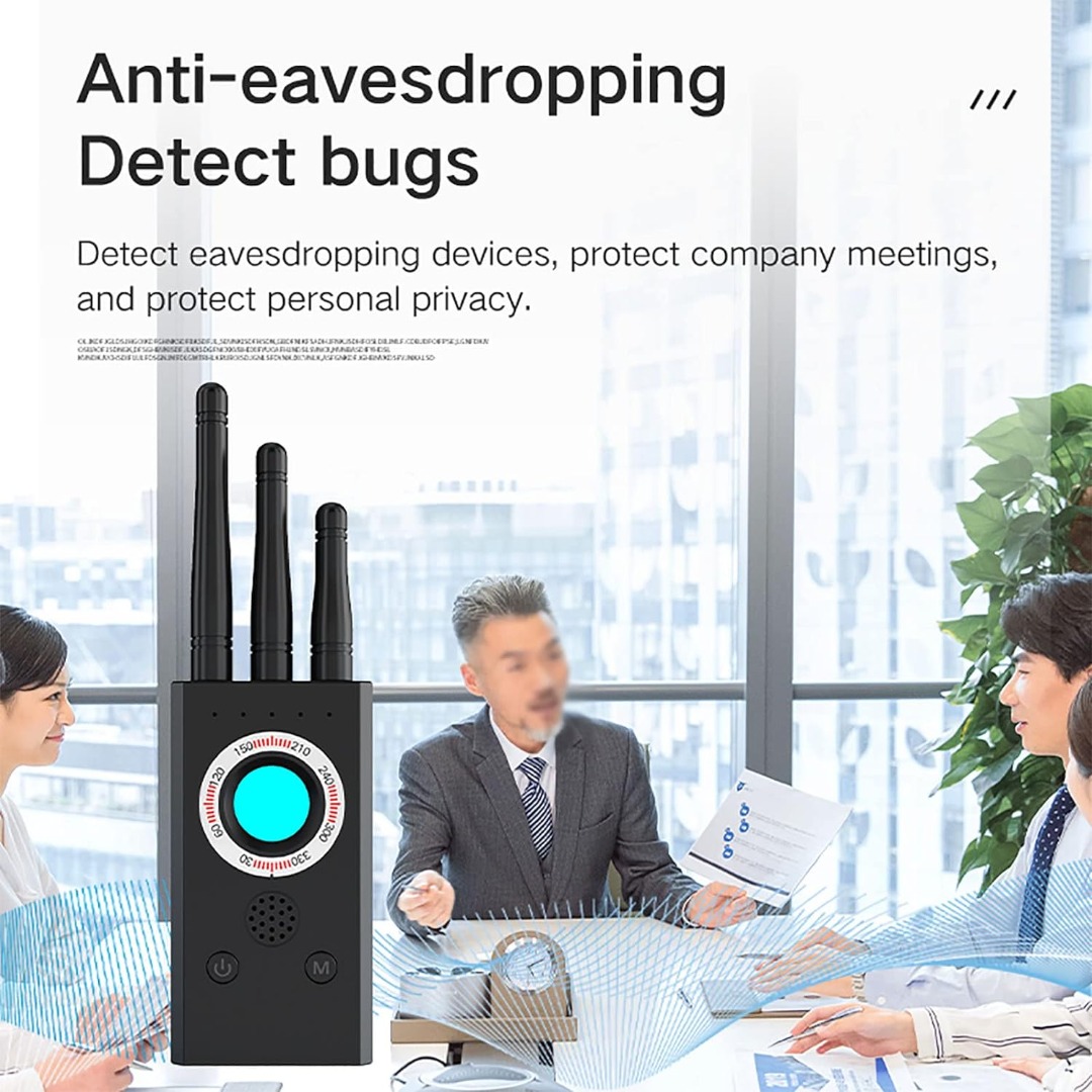 T16 RF 智慧無線訊號隱藏攝影機偵測器帶指示燈，無線音訊竊聽器攝影機偵測器查找器 sysckp T16 RF Intelligent ...