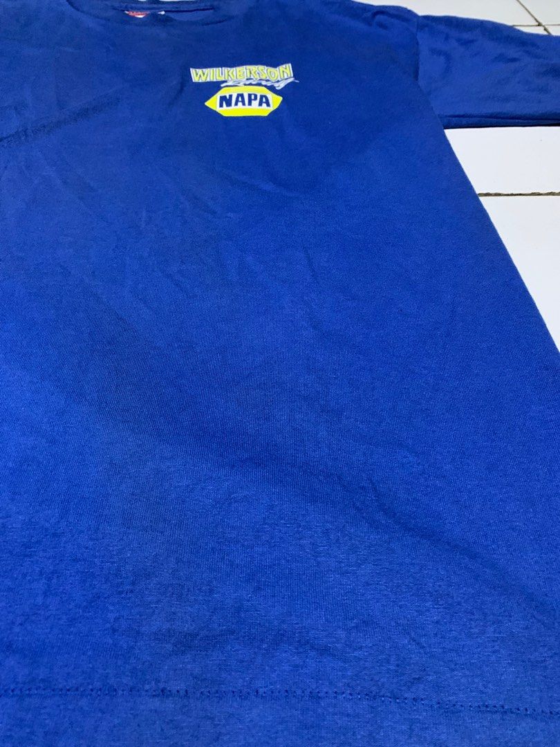 VINTAGE TIM WILKERSON RACING SHIRT TEAM NAPA SINGLE STITCH, Fesyen Pria ...