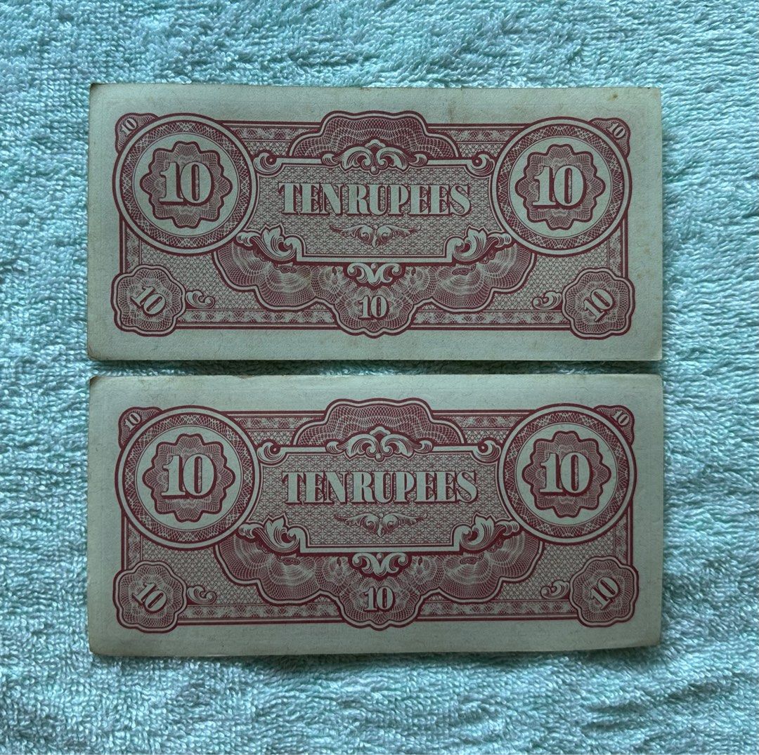 10 Rupees - Burma WW2 Japanese Invasion money, Hobbies & Toys ...