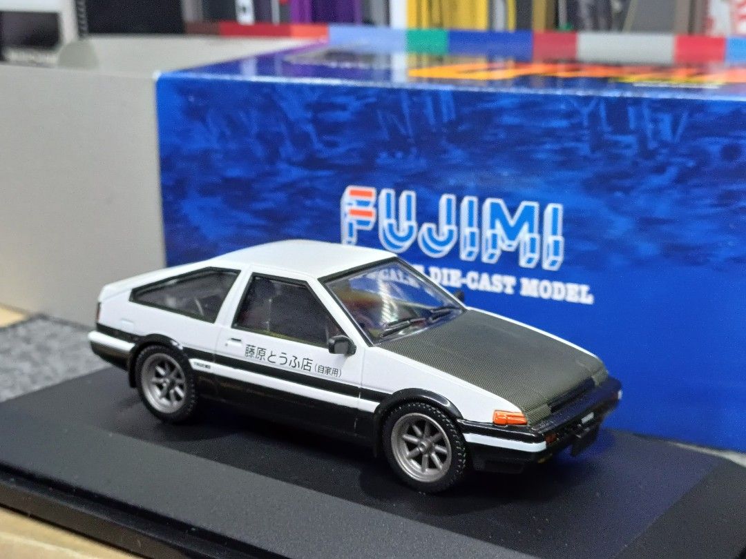 1/43 Fujimi Initial D Toyota AE86 Trueno Takumi Fujiwara PROJECT D ...