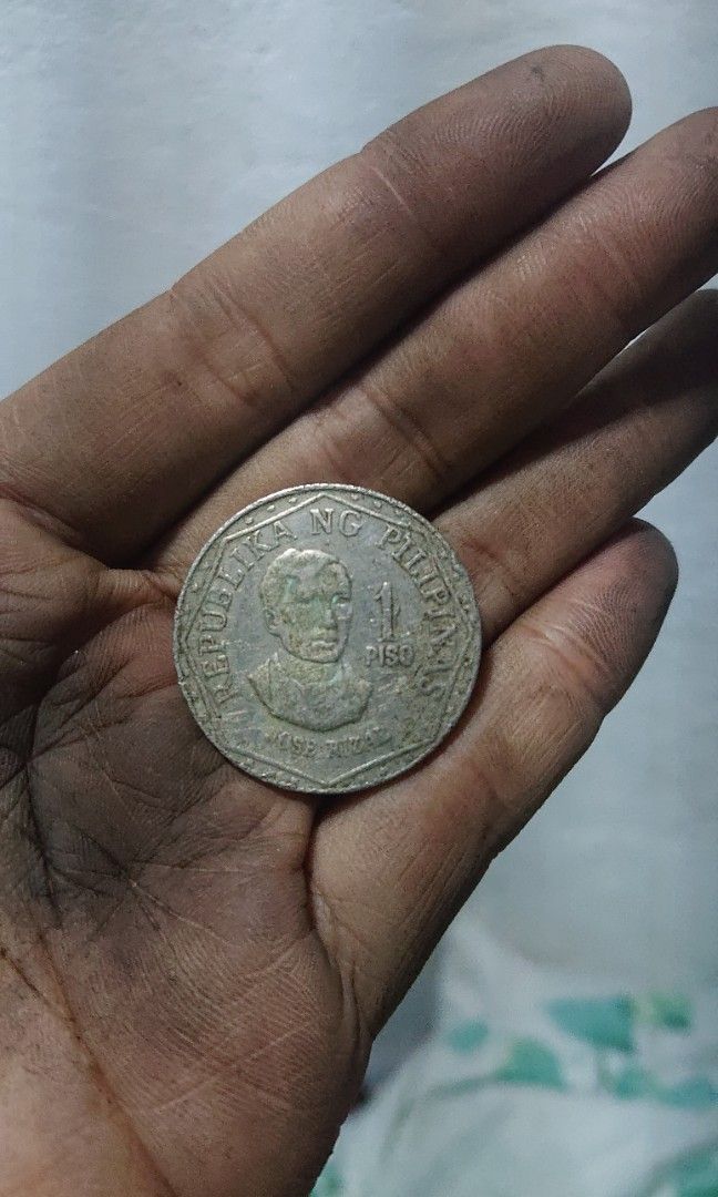 1982 Piso Jose Rizal Coin Antique Vintage Bangko Sentral ng Pilipinas ...